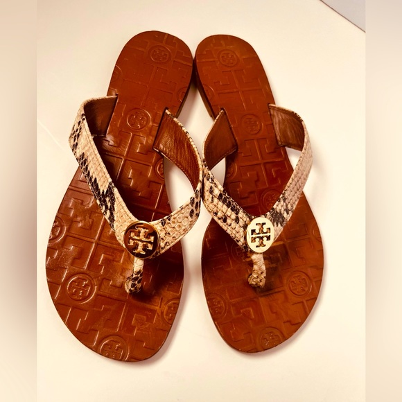 Tory Burch | Shoes | Tory Burch Logo Thora Snake Skin Roccia Leather ...